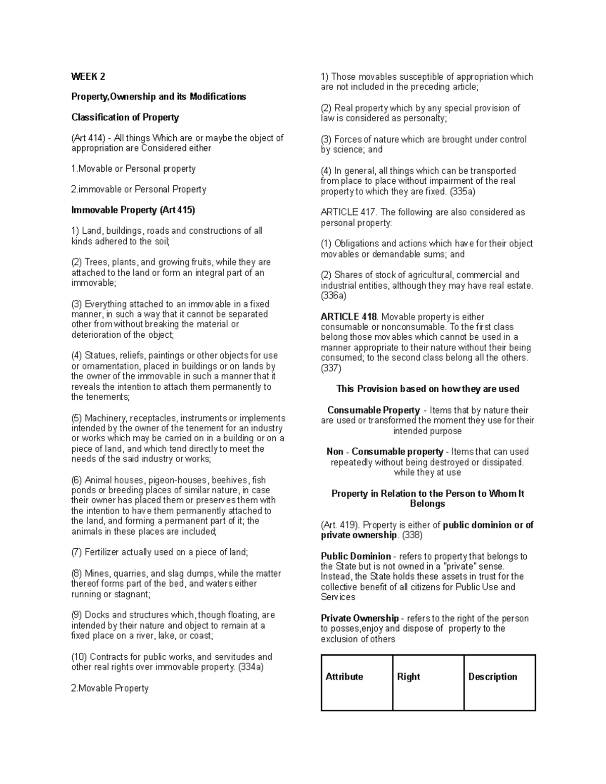 Real Estate Reviewer (Course Code: RE 101) - Lesson 2 on Property ...