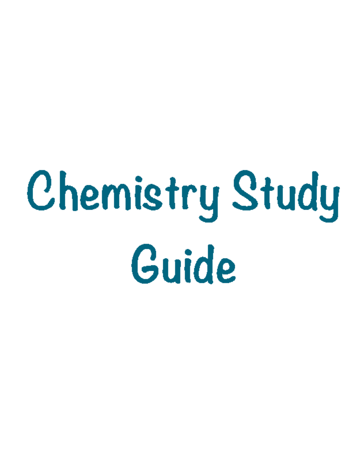 Chemistry Study Guide: Subatomic Particles & Quantum Mechanics - Studocu