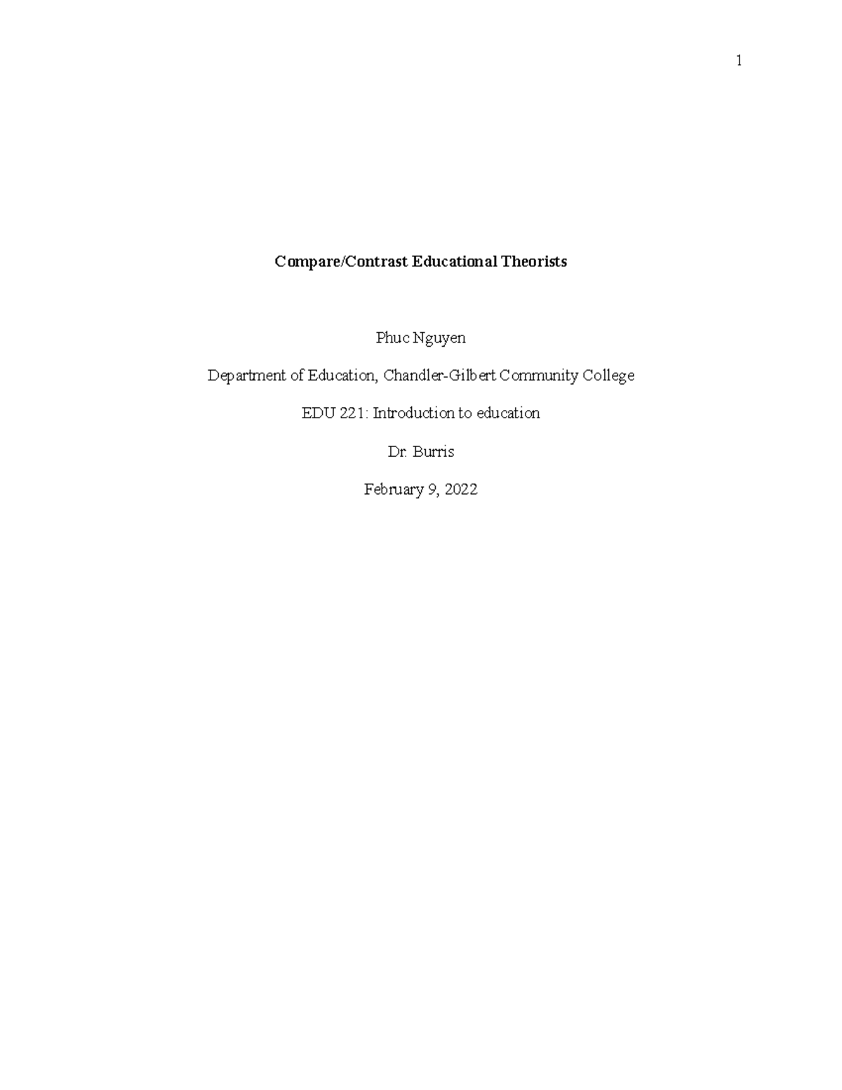 EDU 221: Compare & Contrast of Educational Theorists Gagne & Piaget ...