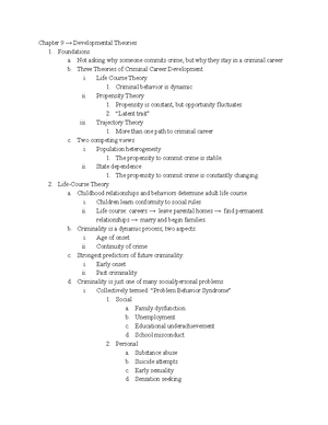 Chapter 4 Notes criminology - Chapter 4: Rational Choice Theory 1 ...