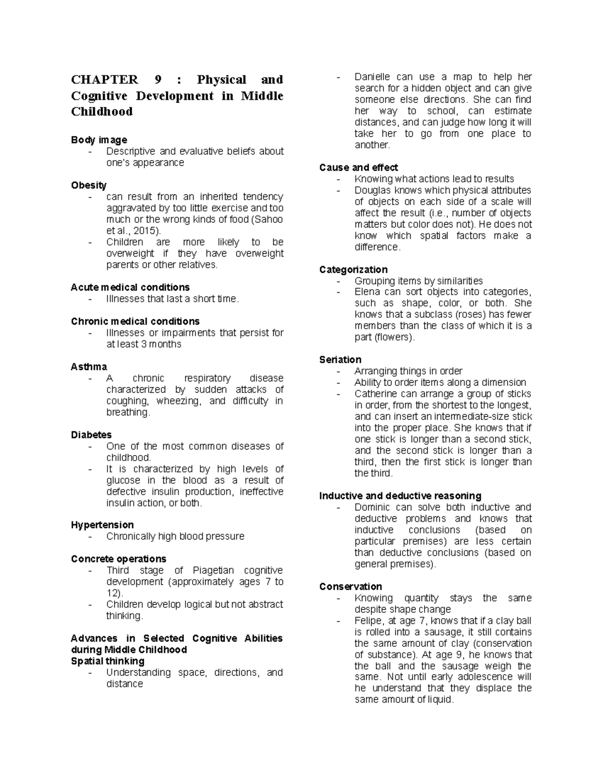 DEV PSY 3rd Term Reviewer: Physical & Cognitive Development in Middle ...