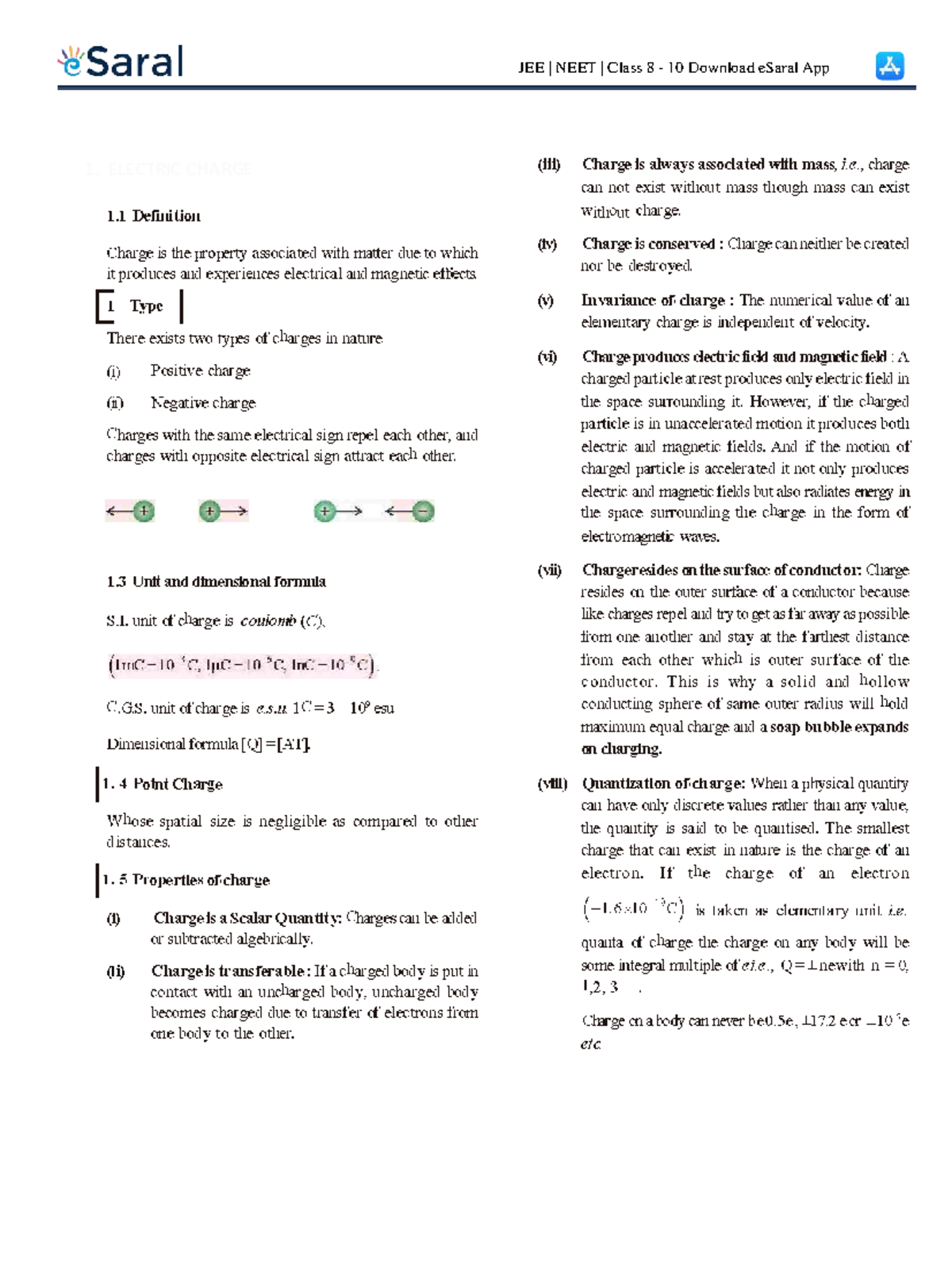 CBSE Class 12 Physics Revision Notes: Electrostatic Potential ...