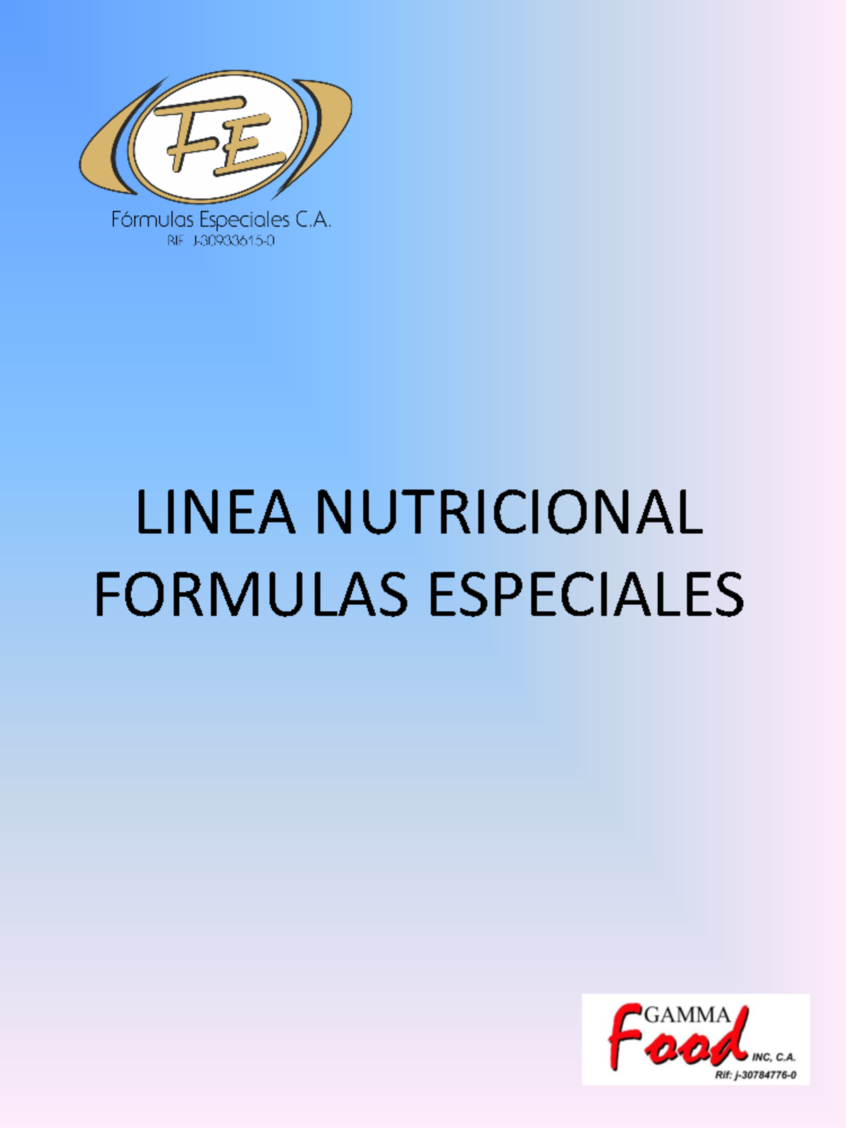 Linea Formulas Especialeslineas formulas - LINEA NUTRICIONAL FORMULAS ...