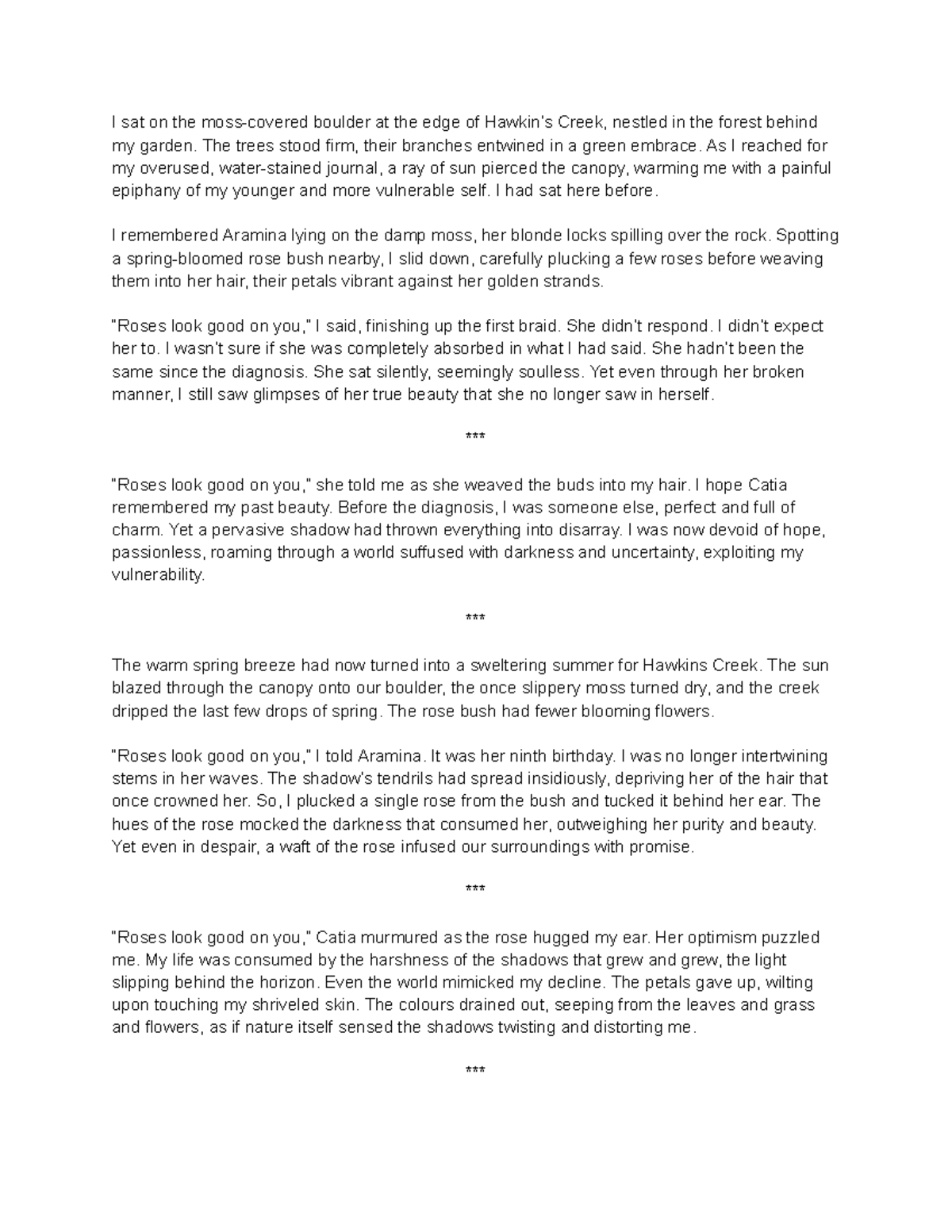 English Practice Task - 19 20 Common Mod - Year 11: Reflections on Loss ...