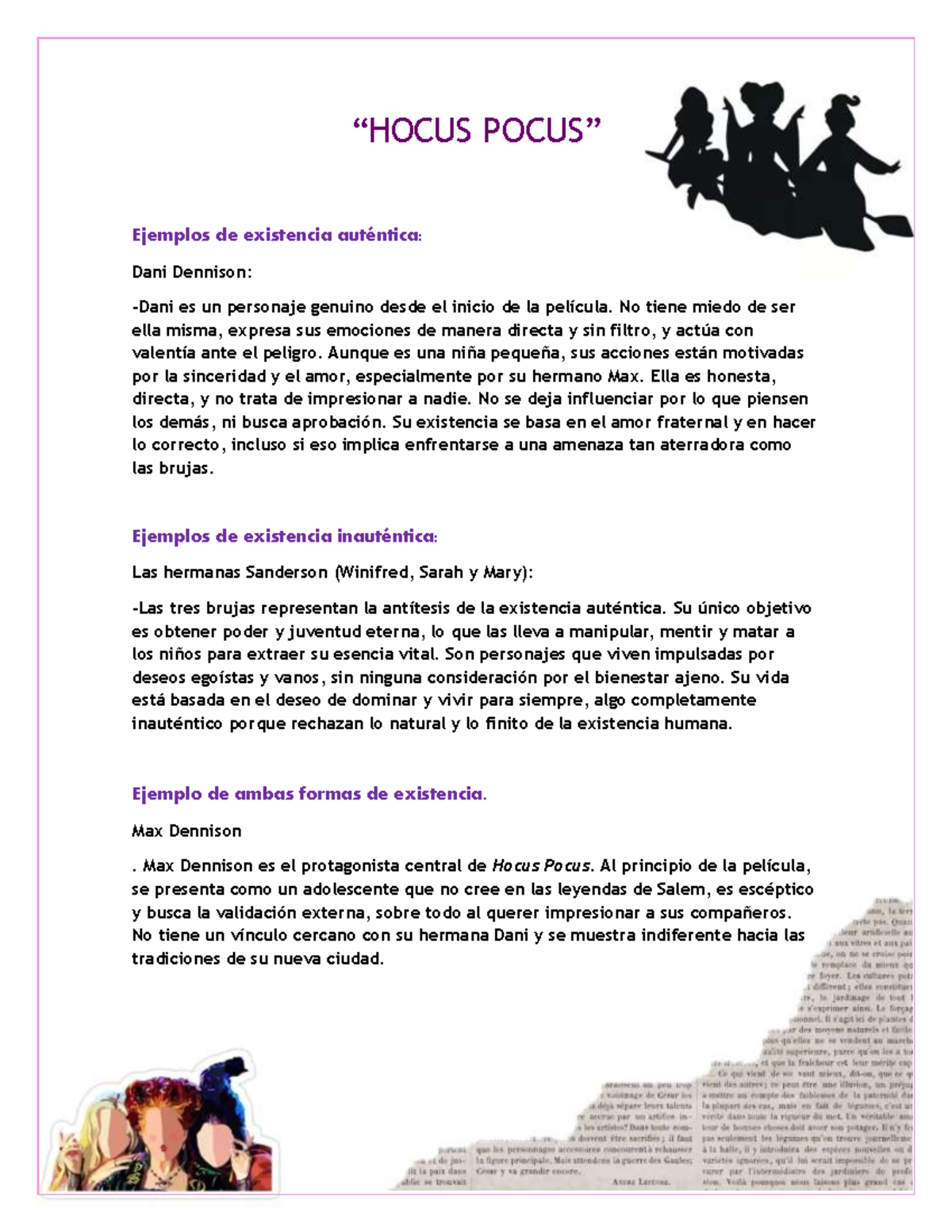 Análisis de la Autenticidad en Hocus Pocus: Dani y las Hermanas ...