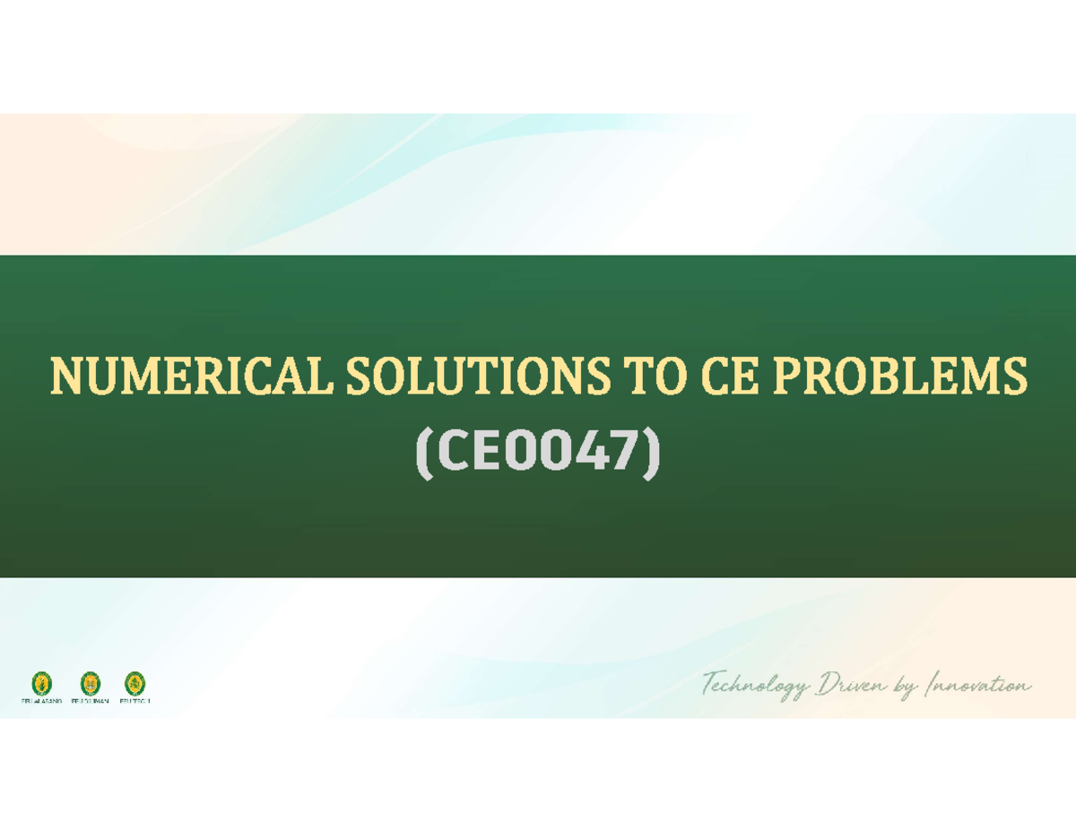 (CE0047) Module 1: Functions and Calculus Fundamentals - Studocu