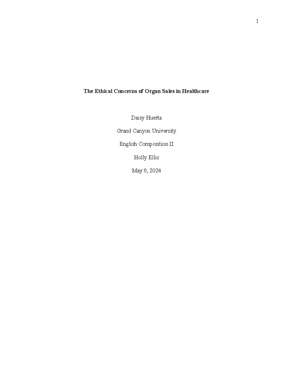 The Ethical Concerns of Organ Sales in Healthcare - The commodification ...