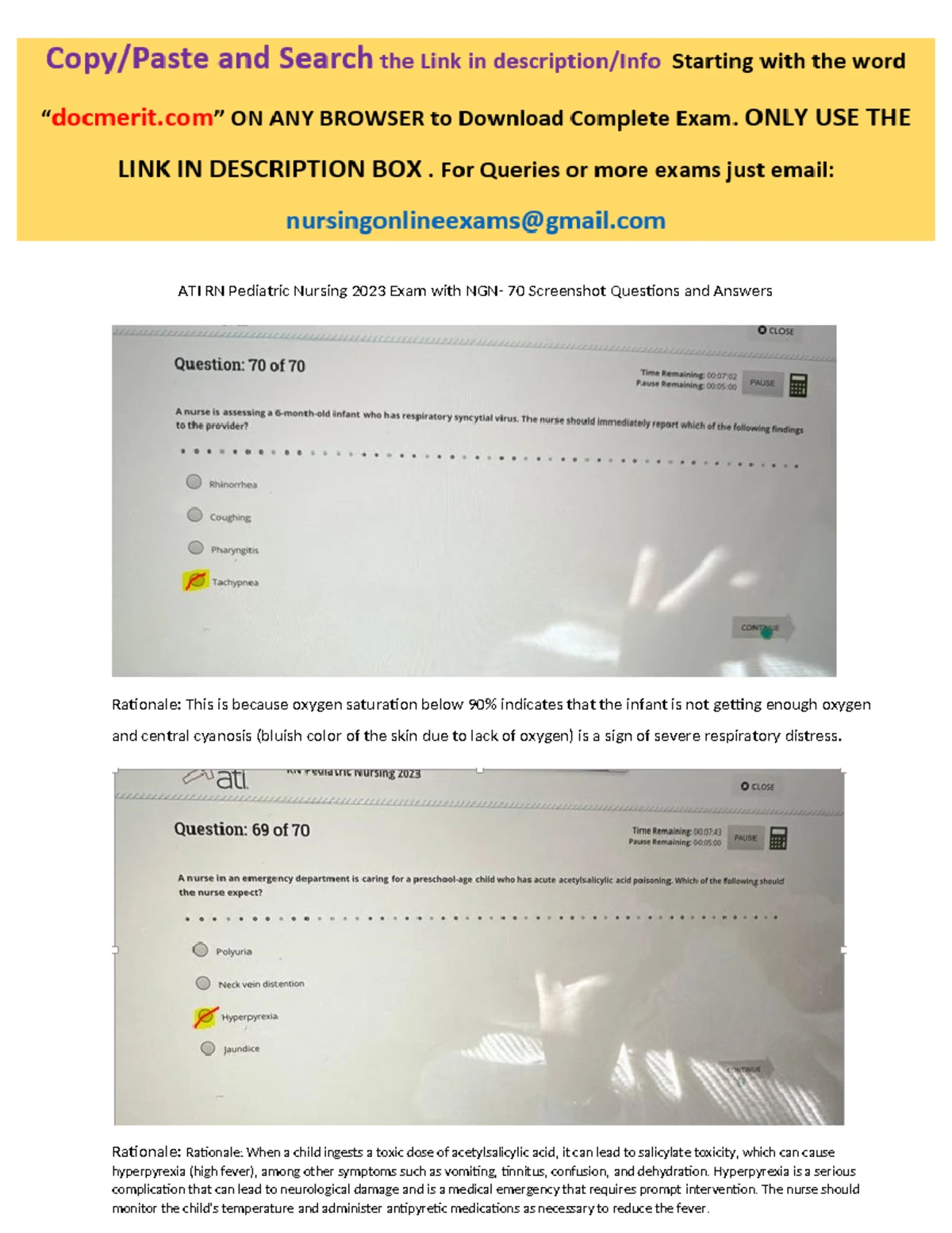 ATI RN Fundamentals 2023 Exam: 70 NGN Questions & Verified Answers ...