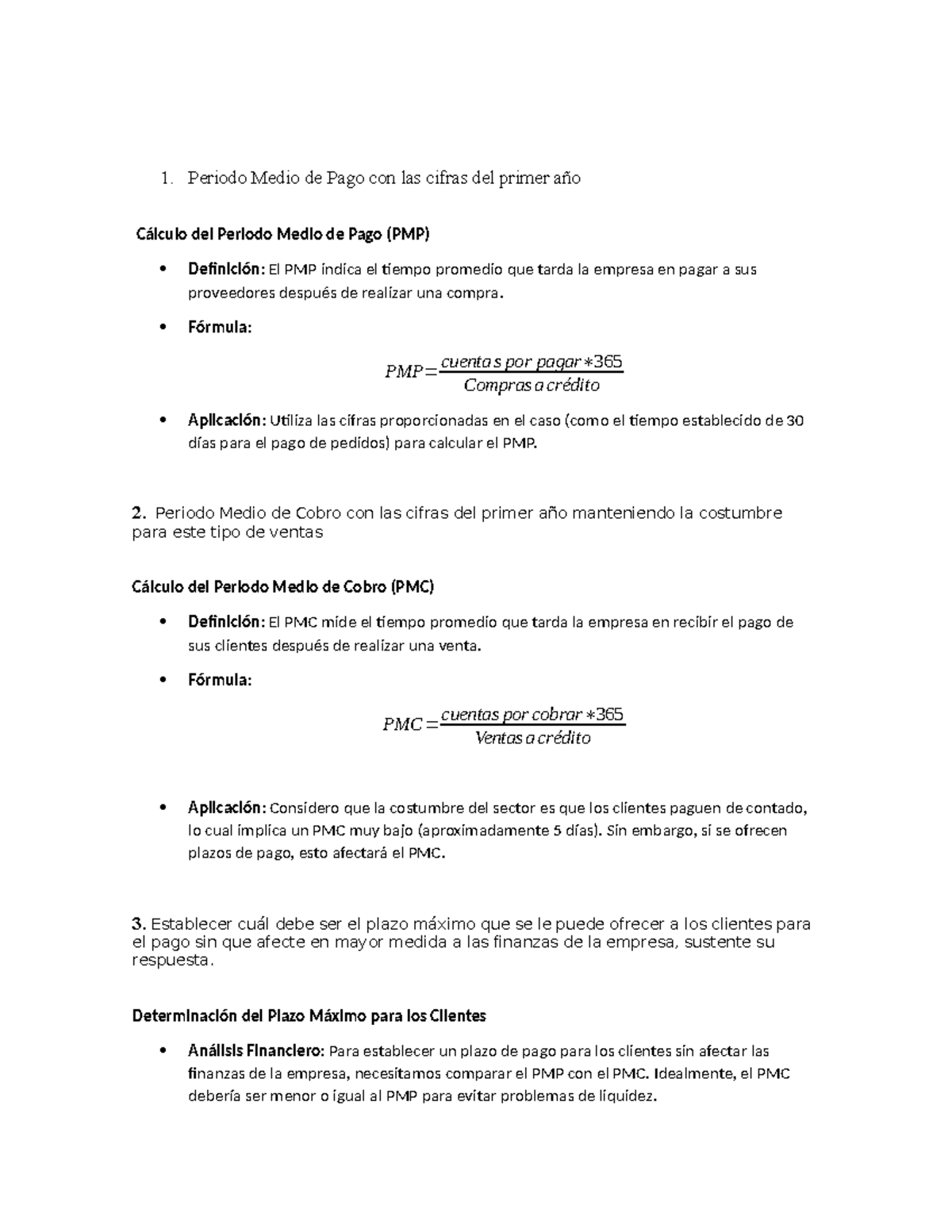 CASO Práctico Unidad 2: Análisis del PMP y PMC en Finanzas ...