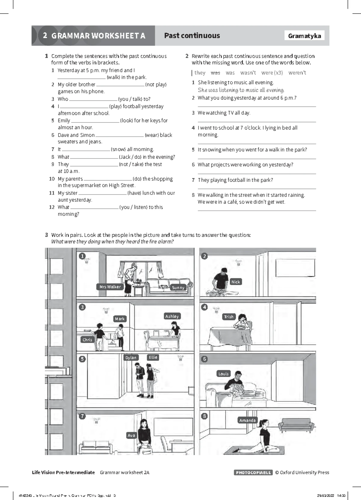 Life Vision Pre-Int Gram Worksheet B U2 - Life Vision Pre-Intermediate ...