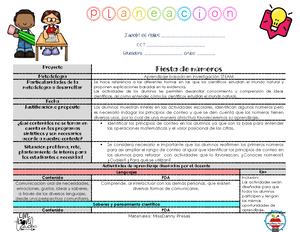 702320657 Proyecto Steam Los Numeros en El Preescolar - Planeación por ...