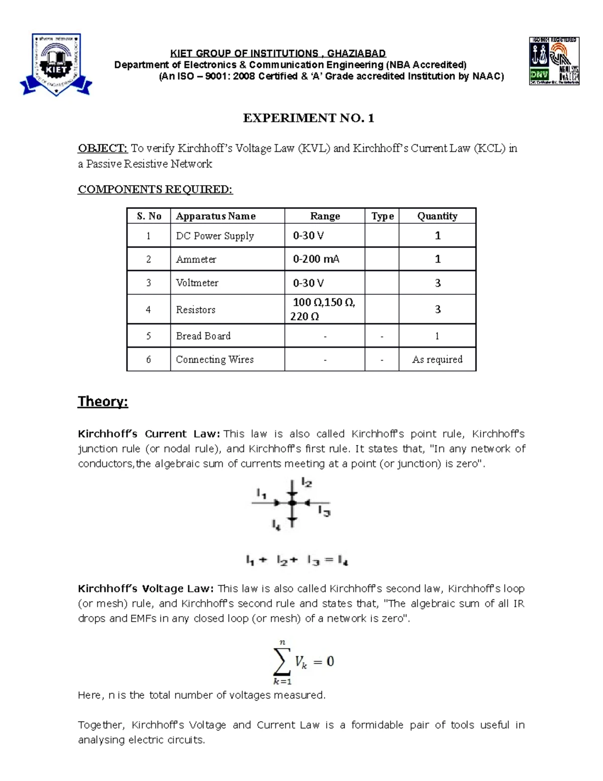 LAB Manual KIT551 - LABORATORY MANUAL WEB TECHNOLOGY LAB (KIT-551) B ...