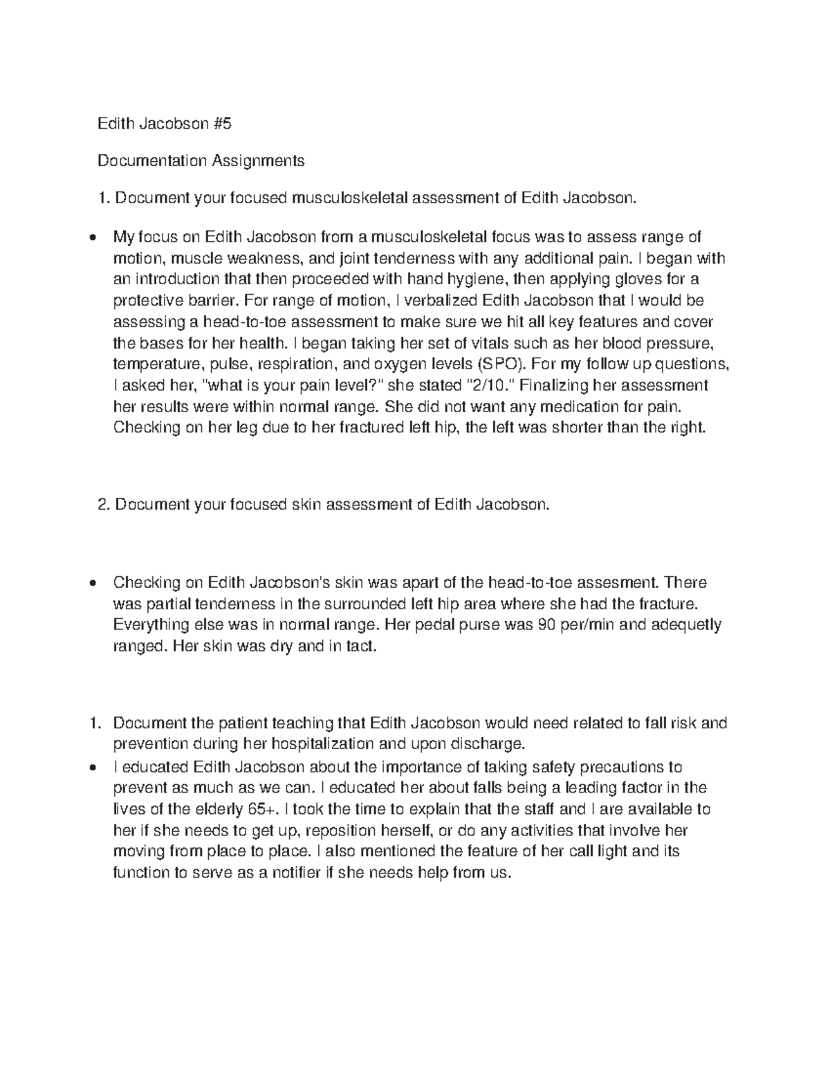 Edith Jacobson - V-SIM Focused Assessments & Patient Care Strategies ...