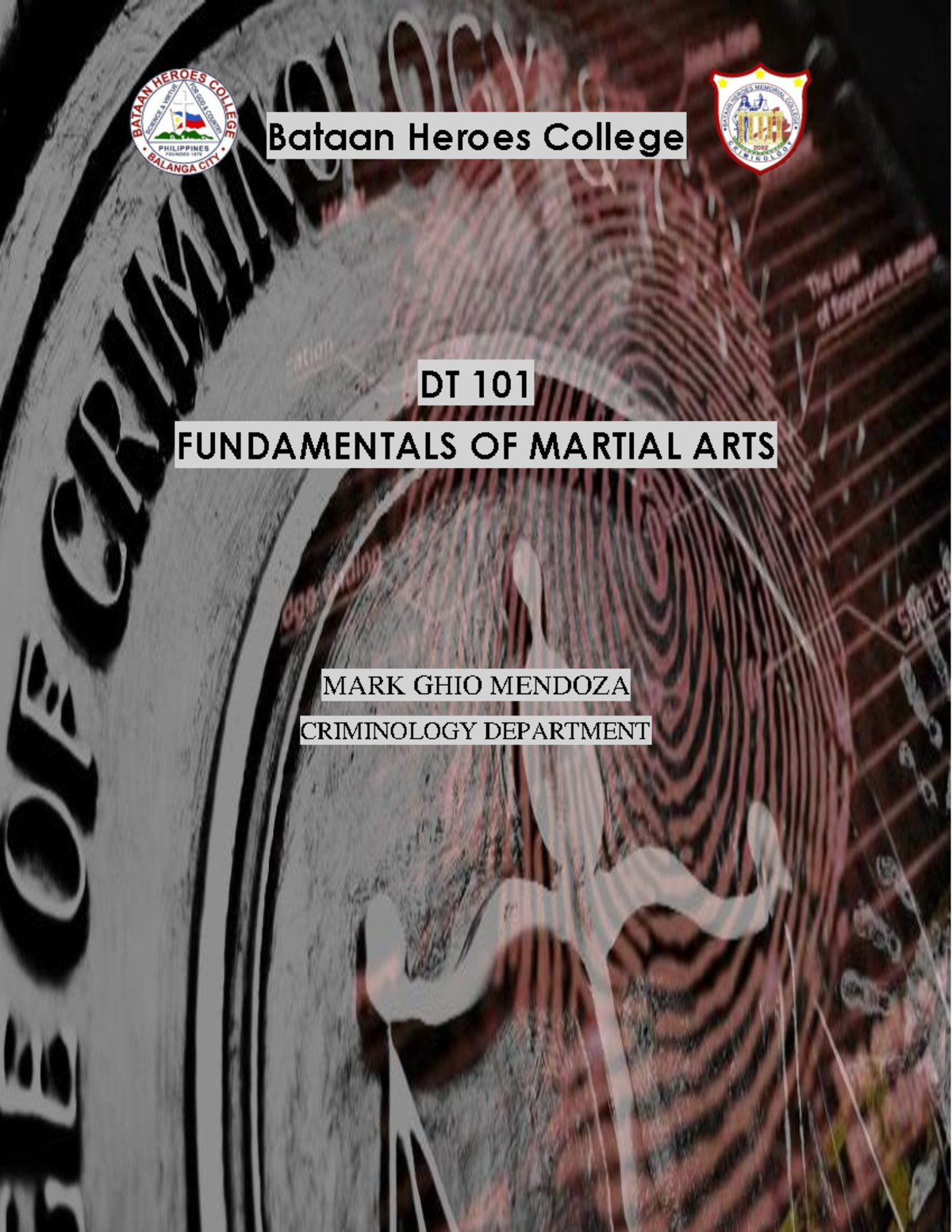 DT 101 Module 1 - Lecture: Fundamentals of Martial Arts Overview - Studocu