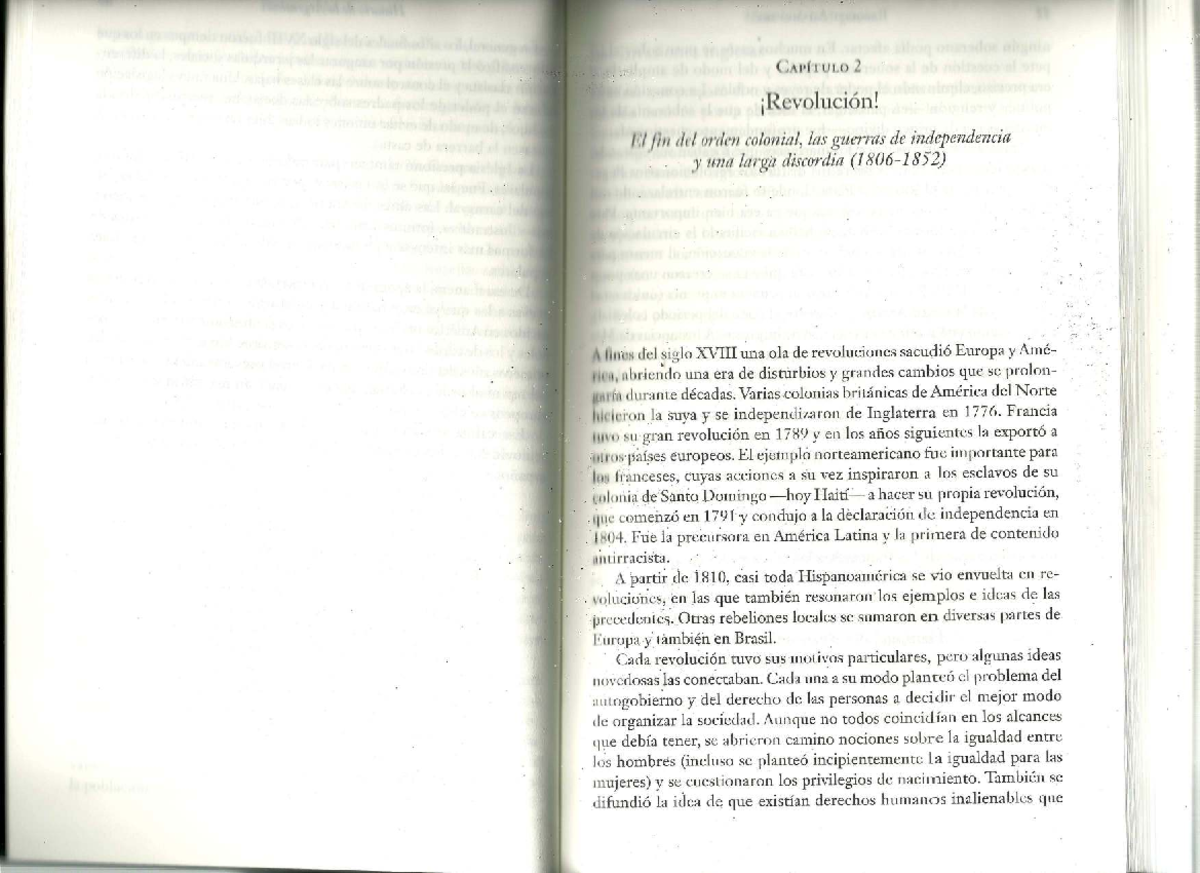 CAPÍTULO 2: El Fin del Orden Colonial y las Guerras de Independencia en ...