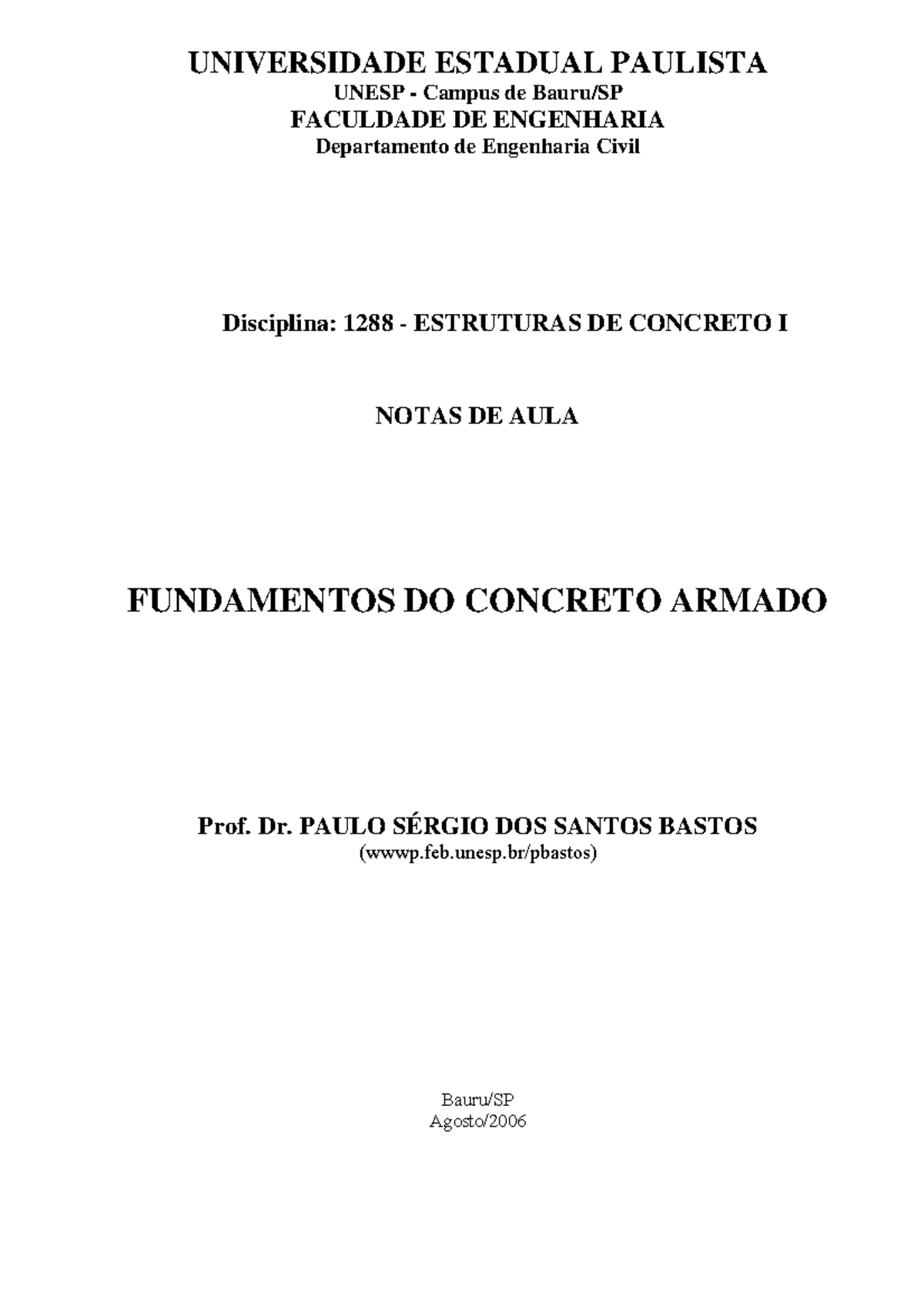 Flexão Normal Simples em Vigas - Estruturas de Concreto I (2117) - Studocu