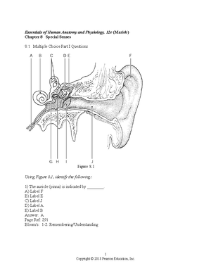 Ehap12e ch 05 test bank - Human Anatomy test bank. - Essentials of ...