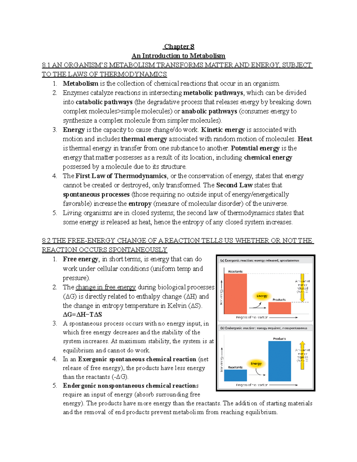 AP BIOLOGY UNIT 3: Metabolism, Cellular Respiration & Photosynthesis ...