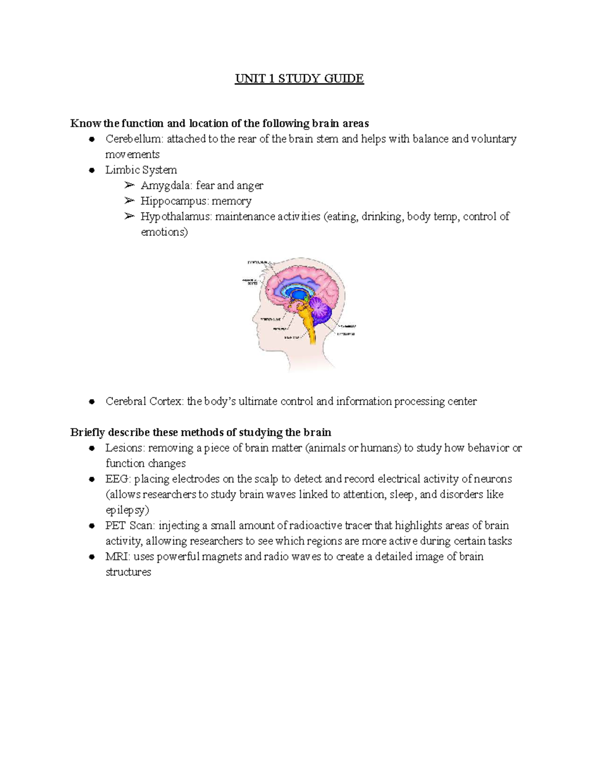 Psychology 101: Sleep, Dreams & Brain Function Study Guide - Studocu