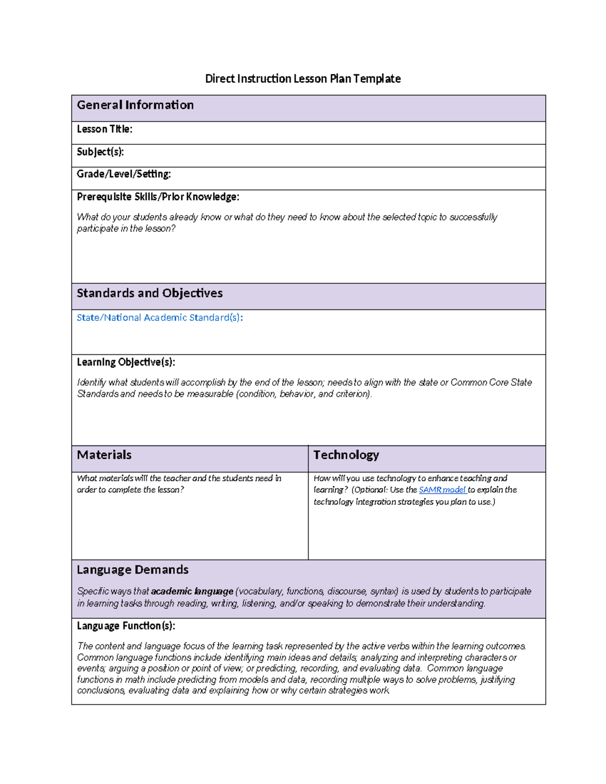 LIM2 Task 1 - Task 1 - Passed First Attempt - Direct Instruction Lesson ...