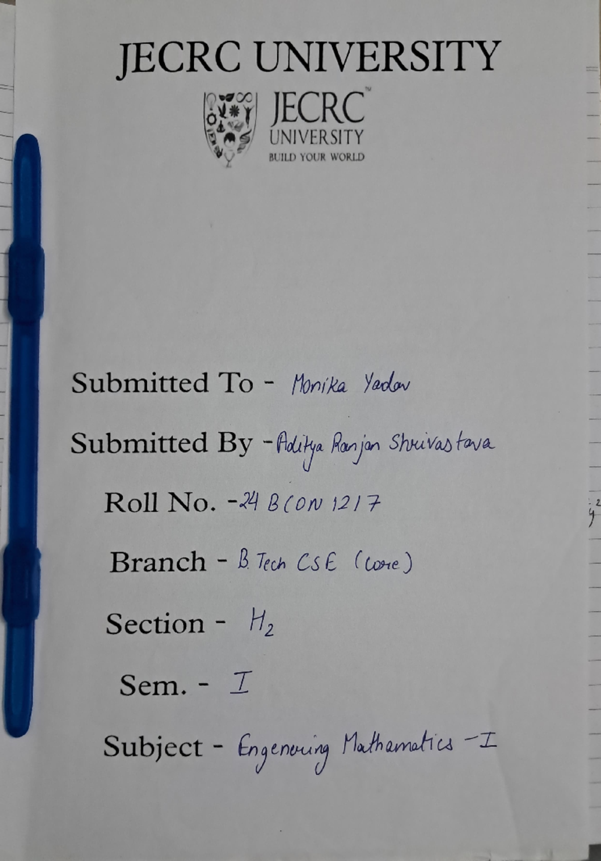 Engineering Mathematics - Maths 4 - Assignment 4 Solutions - Studocu