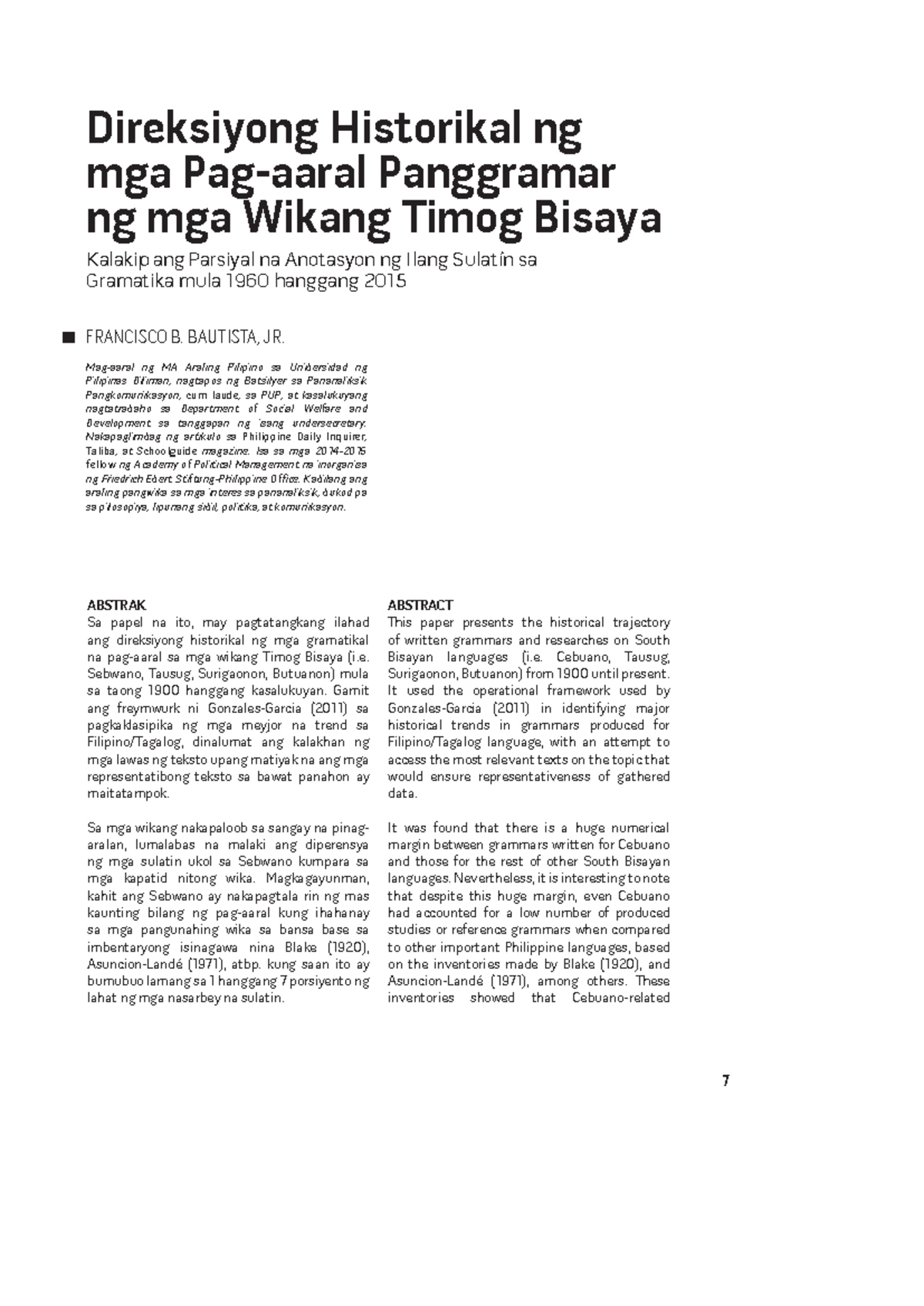4919 1 13229 1 10 2016 0204 - 7 JOURNAL NG WIKANG FILIPINO daluyan tomo ...