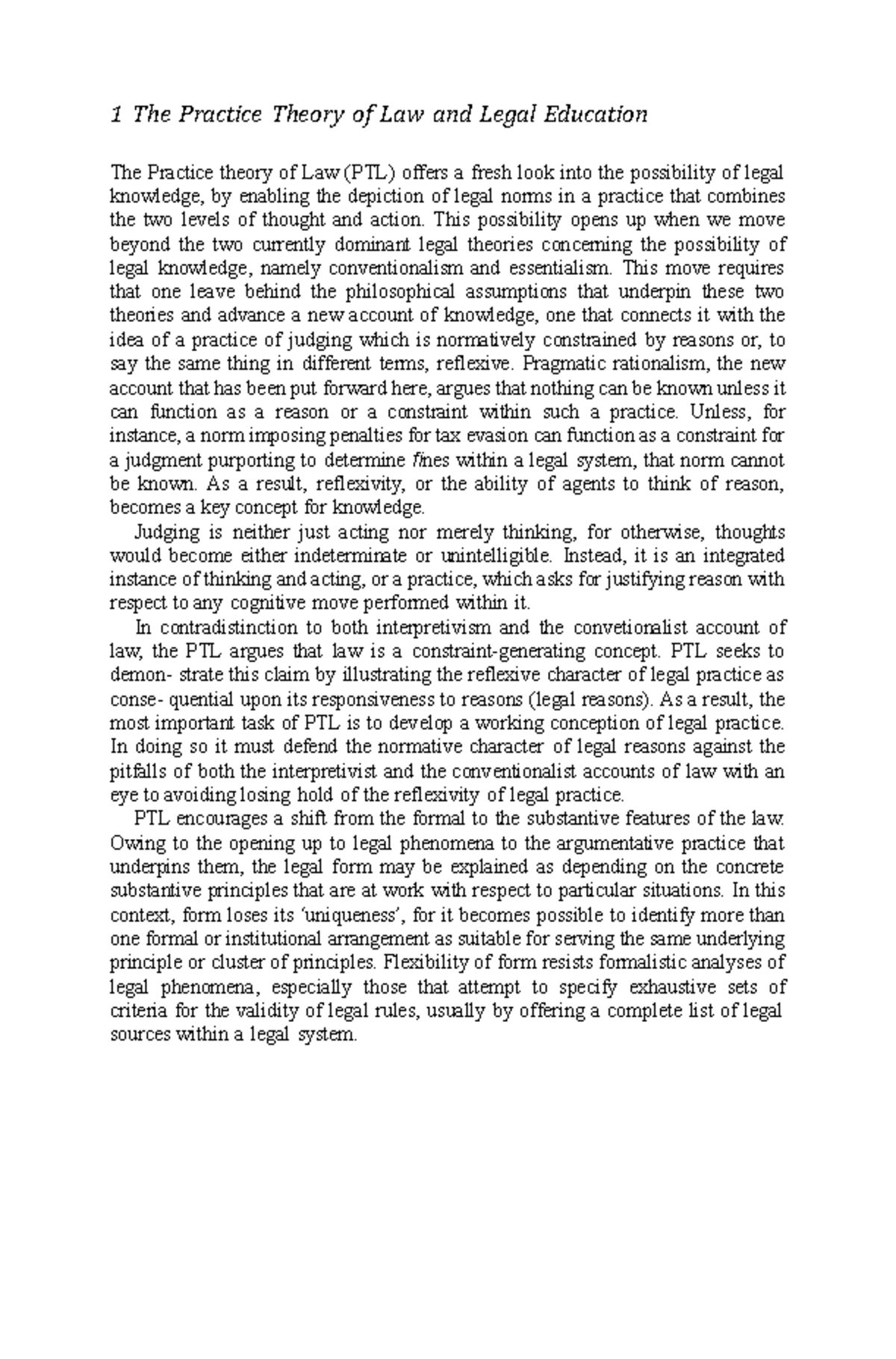 The Practice Theory of Law and Legal Education - This possibility opens ...