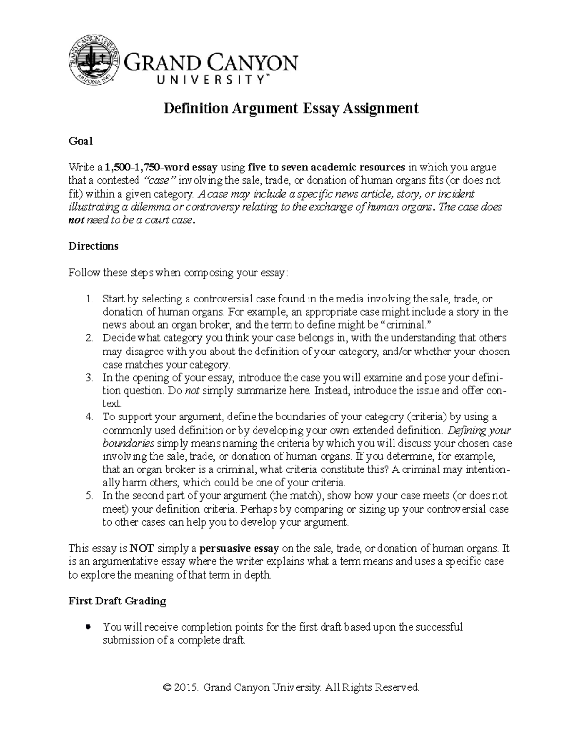 ENG106 Definition Essay Assignment - Week 2 Guidelines & Details - Studocu