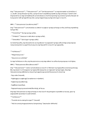 Module sa Filipino 11: Komunikasyon at Pananaliksik sa Wika at Kultura ...