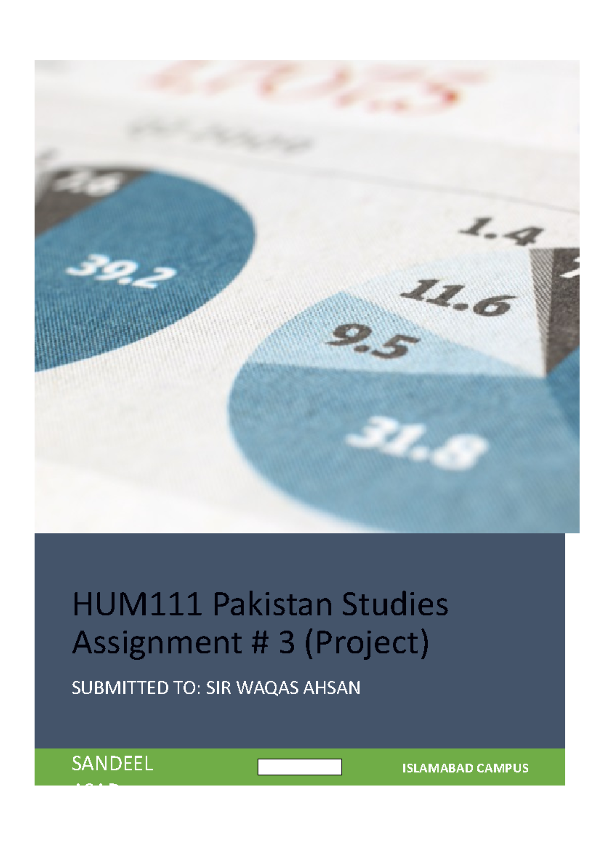 ( Project) Pakistan Studies - HUM111 Pakistan Studies Assignment # 3 ...