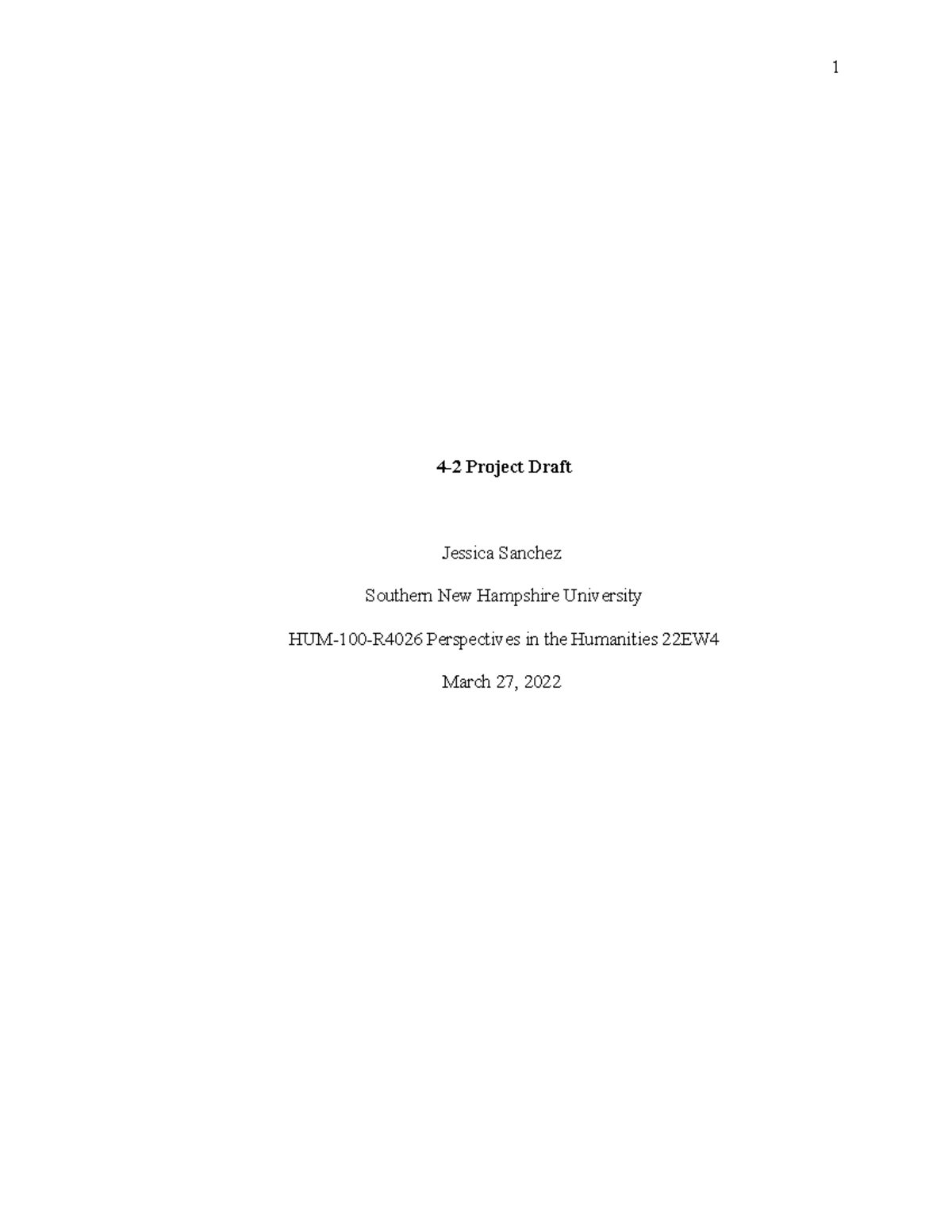 4-2 Project Draft (Revised) - 4-2 Project Draft Jessica Sanchez ...