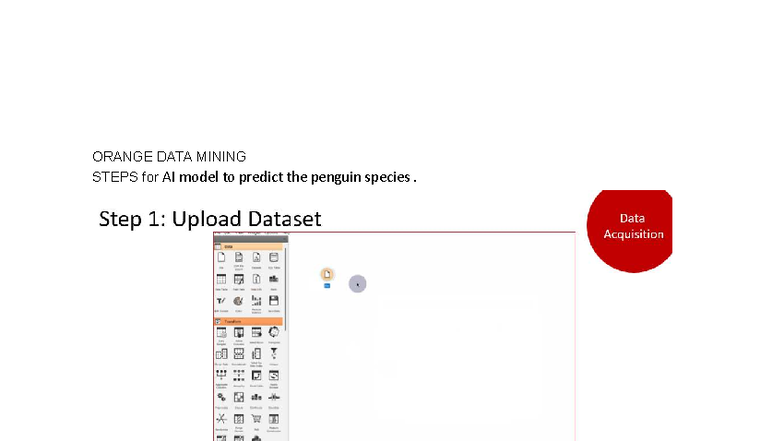 Orange DATA Mining steps - ORANGE DATA MINING STEPS for AI model to ...