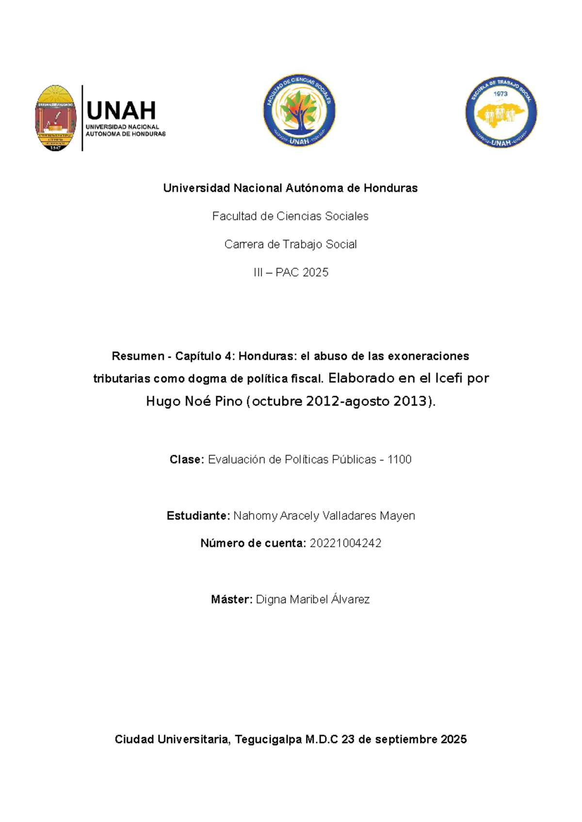 PAC 2025: Resumen Capítulo 4 - Exoneraciones Tributarias en Honduras ...