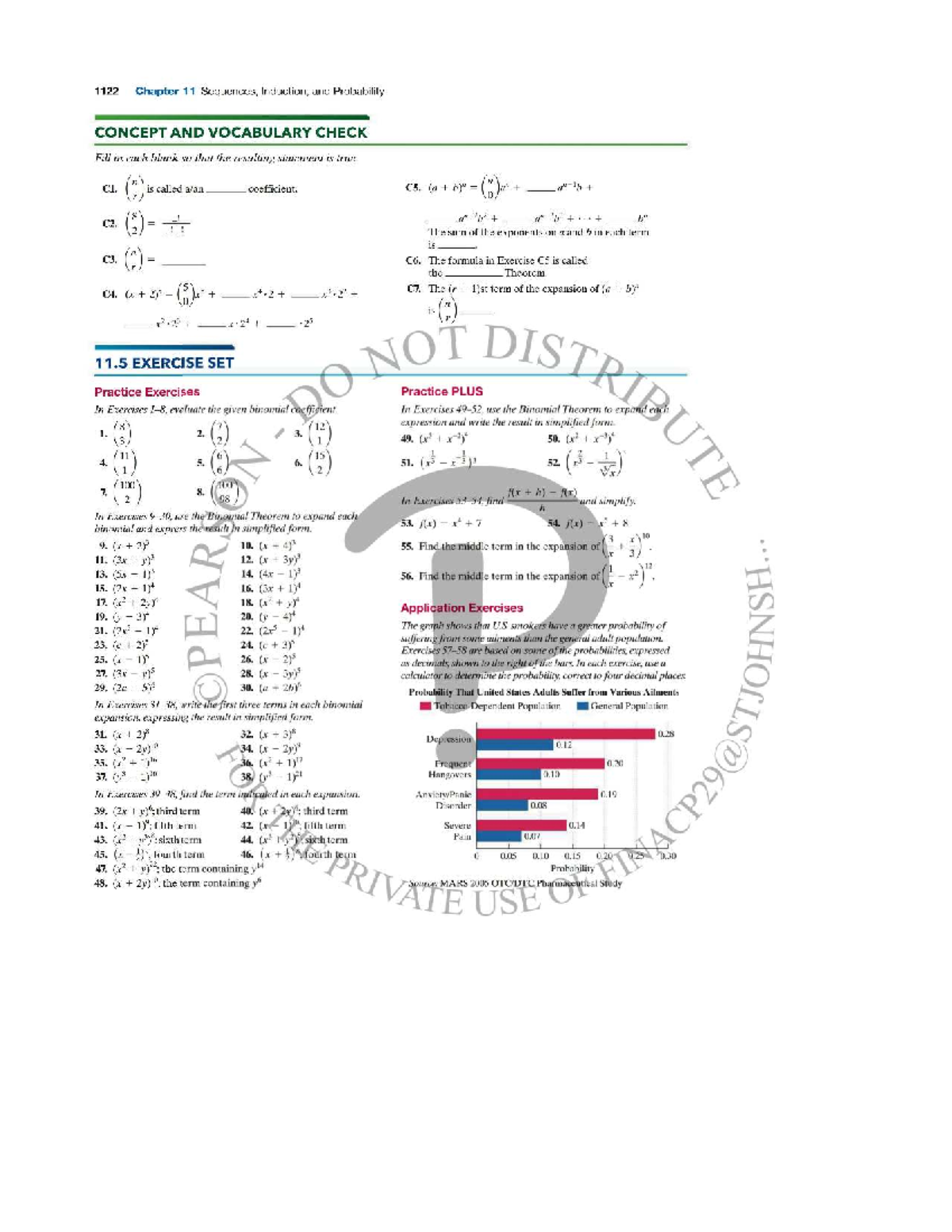 1122 Chapter 11: Sequences, Induction, and Probability Exercises - Studocu