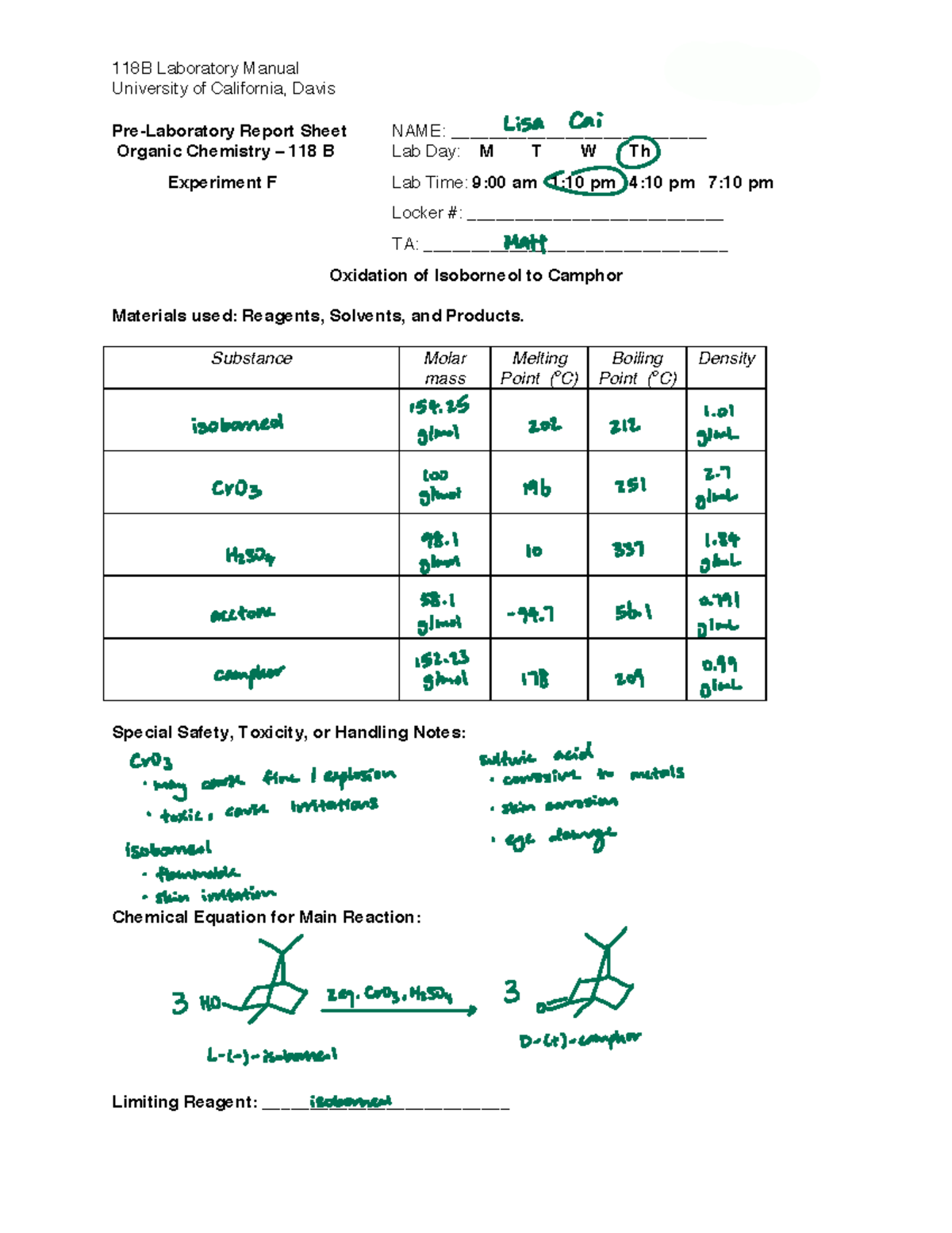 118BLab F Prelabs - Pre lab - 118B Laboratory Manual Winter 2017 ...