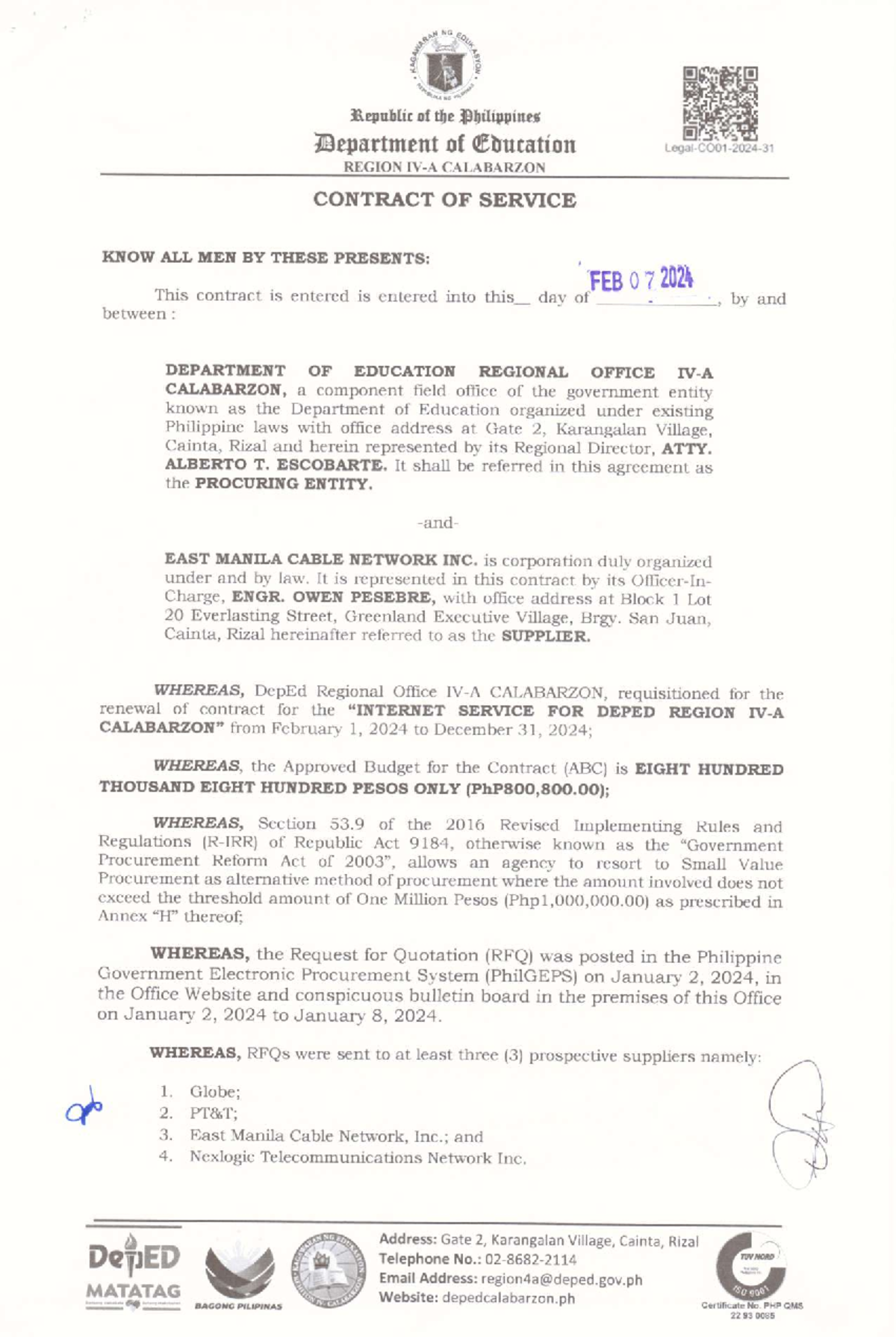 Contract of Services Guidelines and Best Practices - Studocu