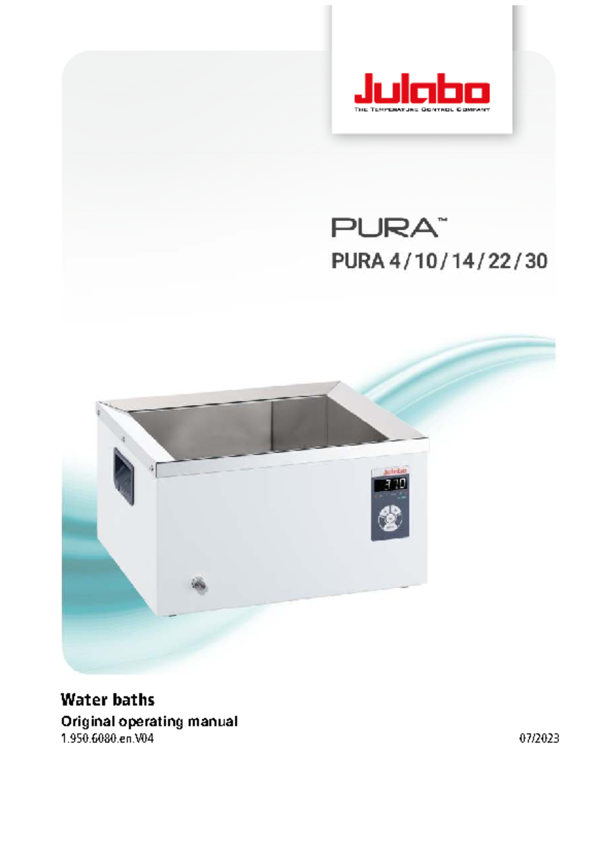 Julabo Pura Water Bath Operating Manual (1.950.6080) - Studocu
