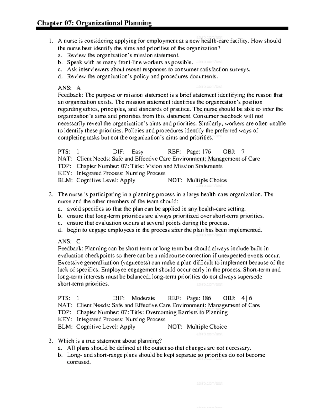 9 - marquis and huston chapter practice questions - Chapter 09: Time ...