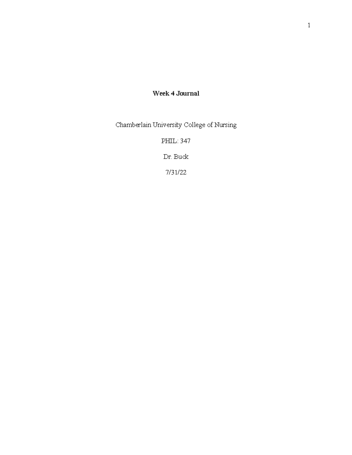 Week 4 Journal - Induction, Deduction, and Fallacies in Logic (PHIL ...