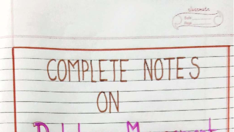 DBMS Handwritten Notes: Introduction to Databases and Concepts - Studocu