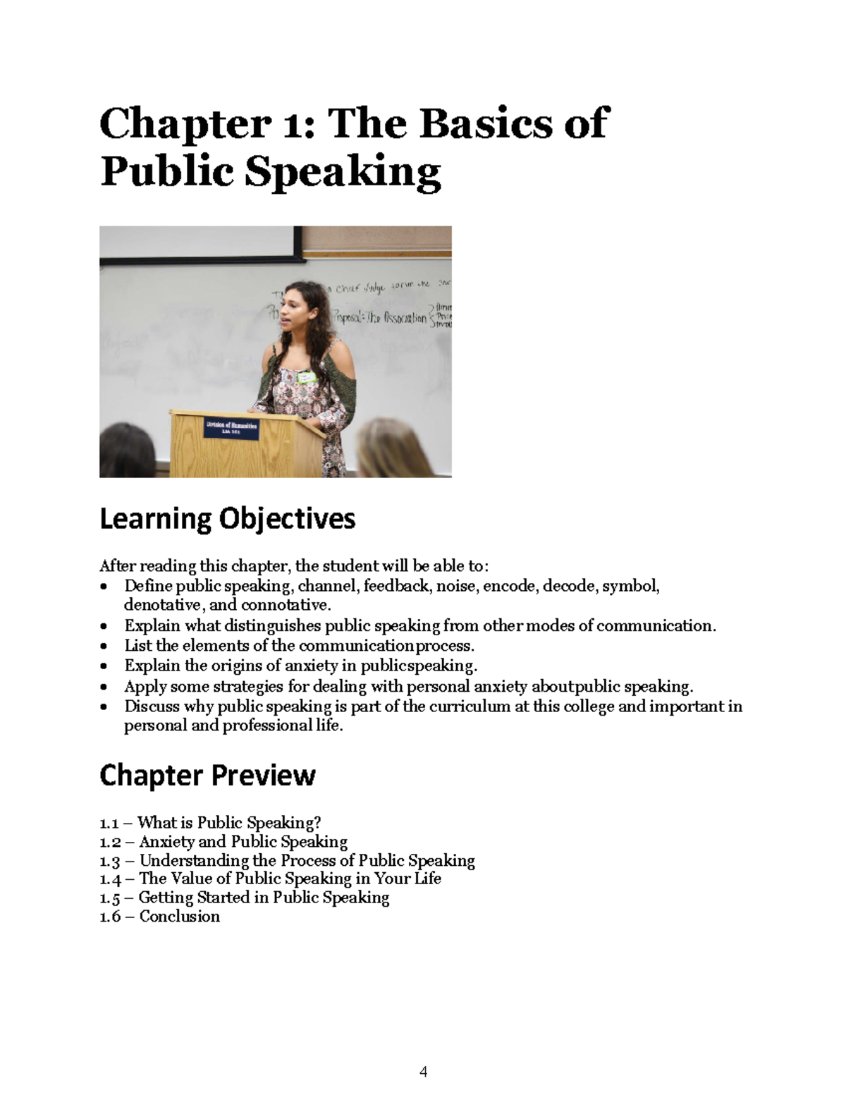 Chapter 1: Understanding Public Speaking Anxiety (COM101) - Studocu