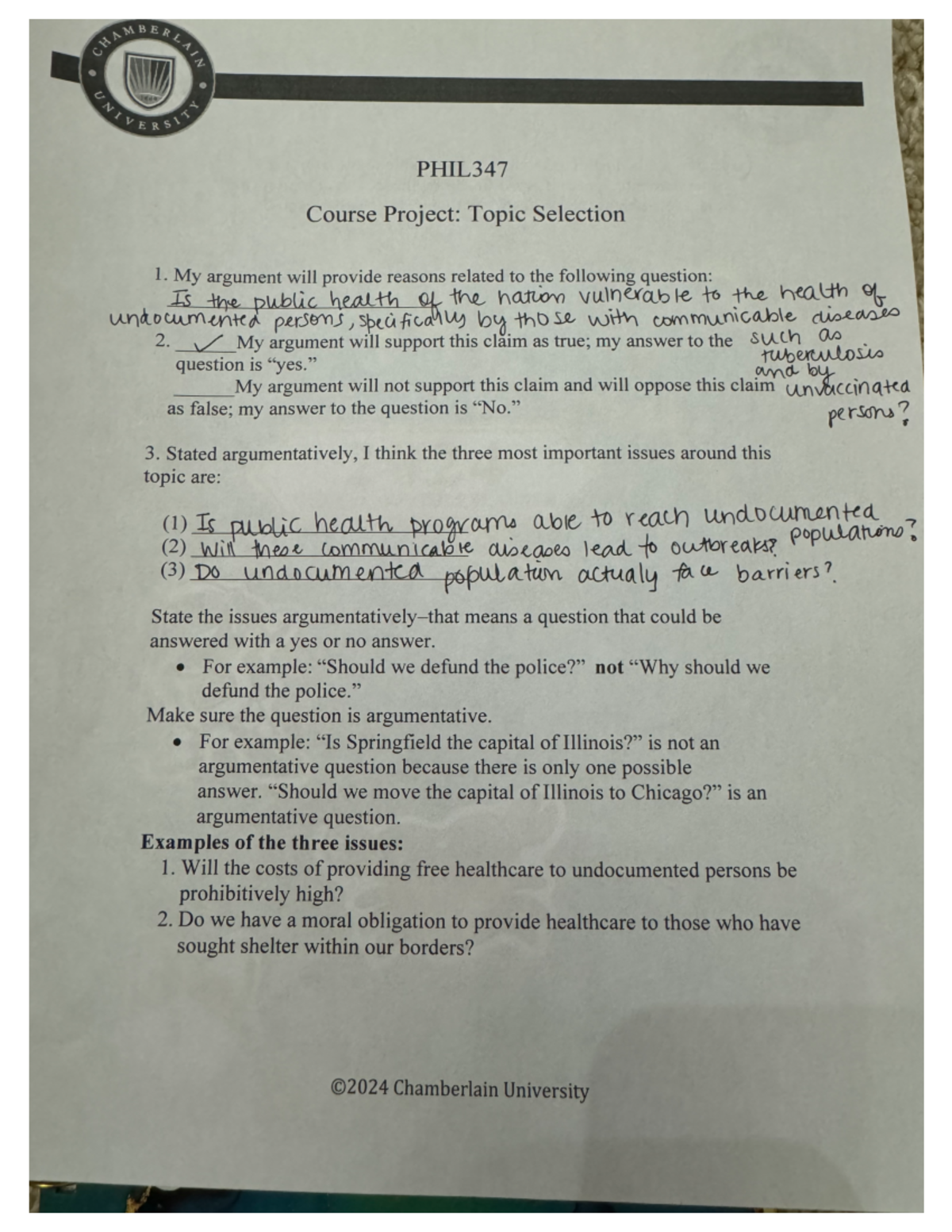 PHIL 347 Course Project: Argumentative Topic Selection on Public Health ...