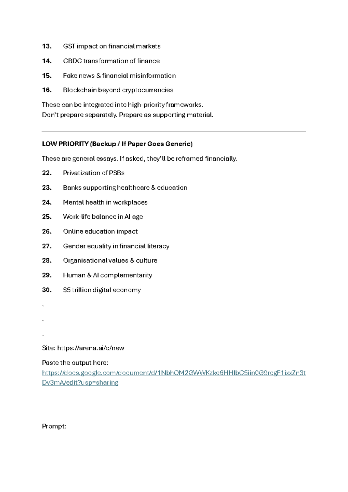 Essay Preparation for SEBI Grade A Phase 2 Exam (2025-2026) - Studocu