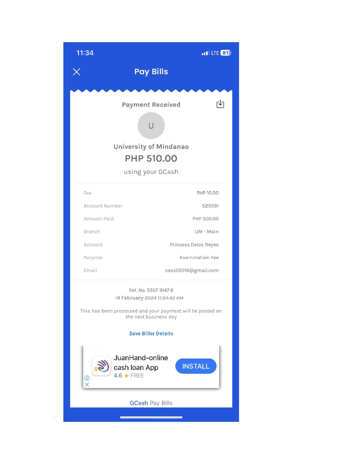 Receipt - Humanities and Social Science- - Studocu