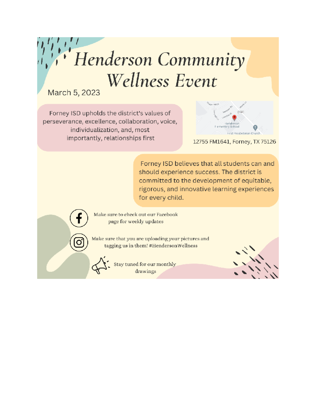 Community Wellness Event Overview and Activities Guide - Studocu