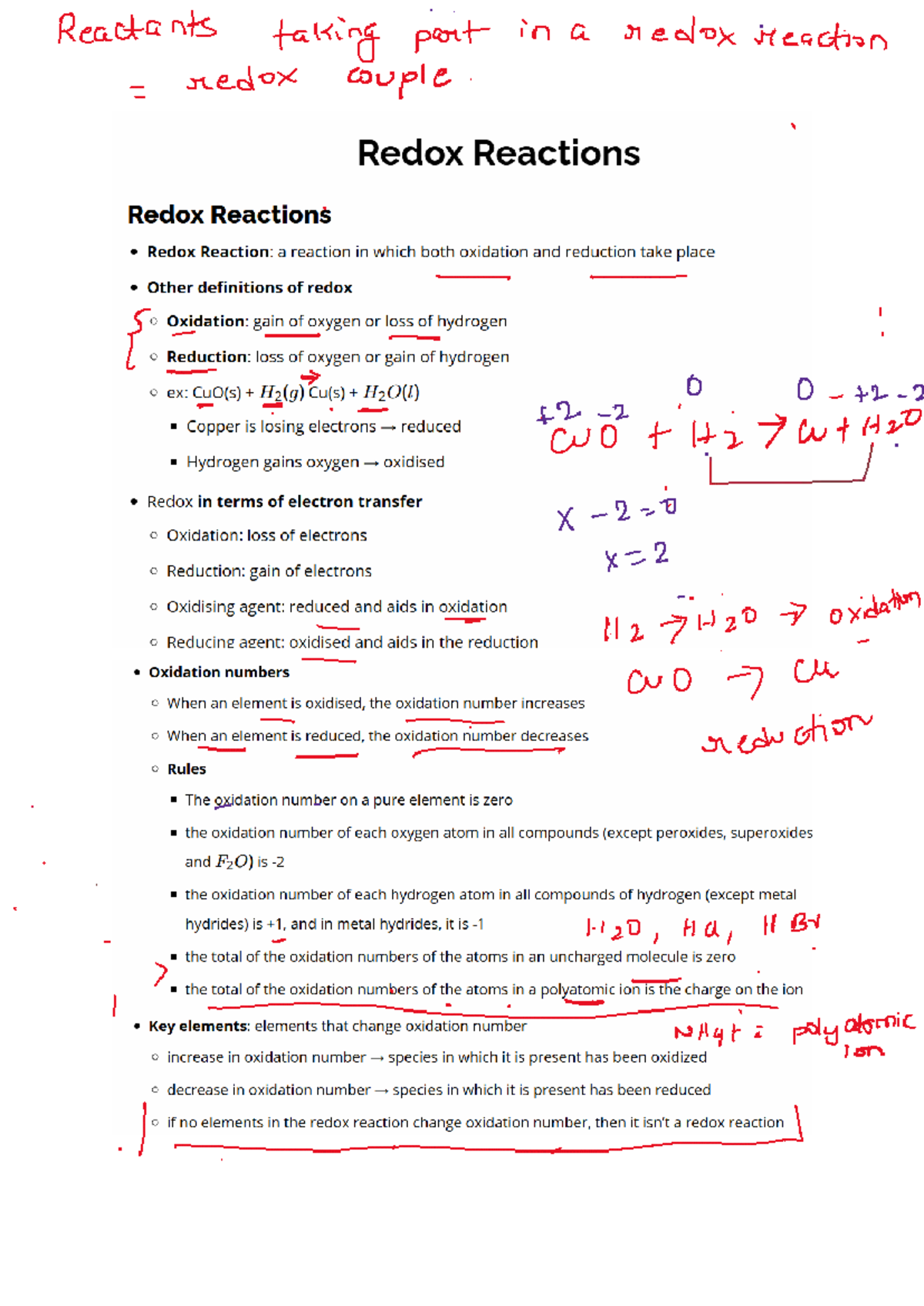 Redox reactions: understanding oxidation, reduction, and extraction ...