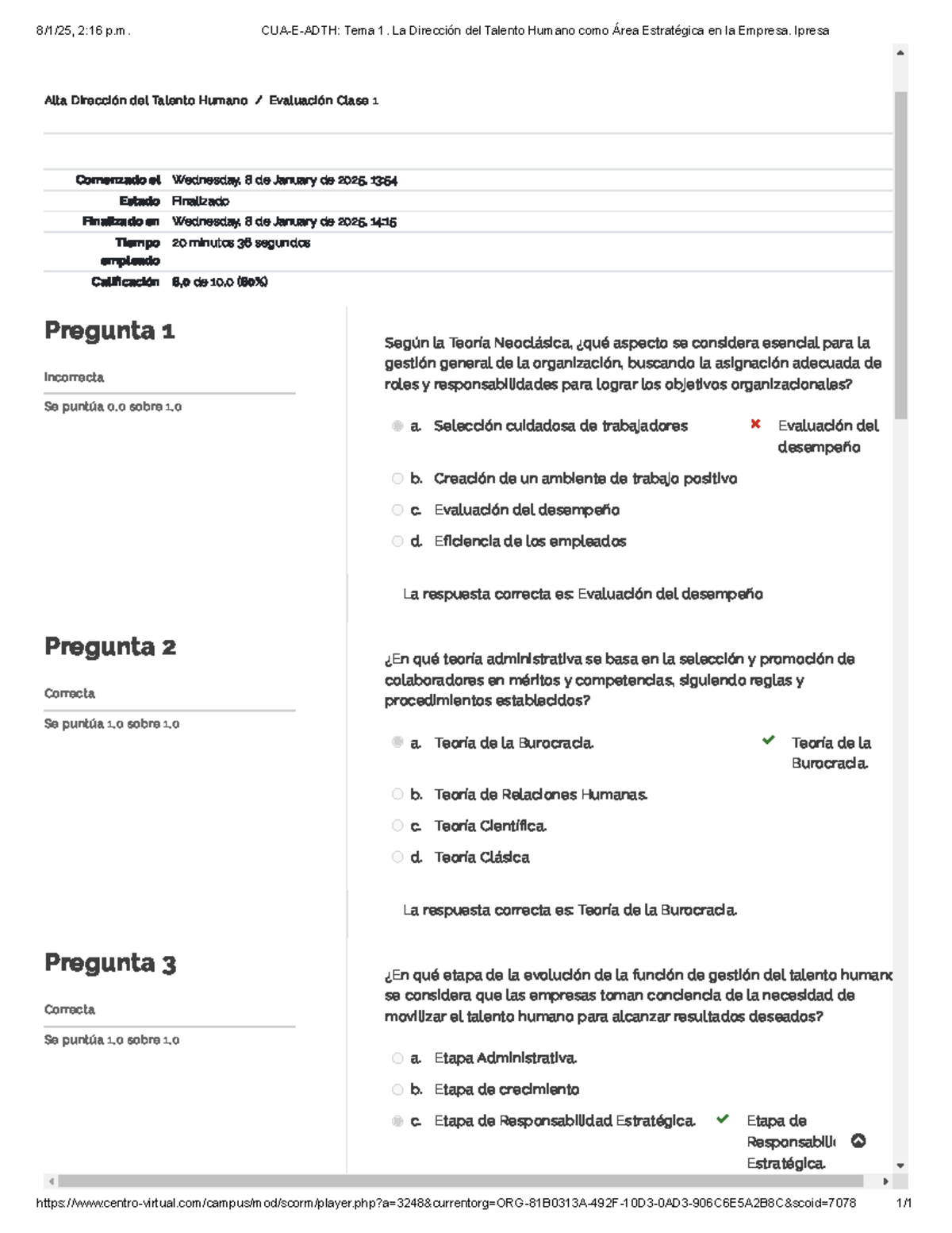 CUA-E-ADTH: Tema 1 - Dirección del Talento Humano como Estrategia ...