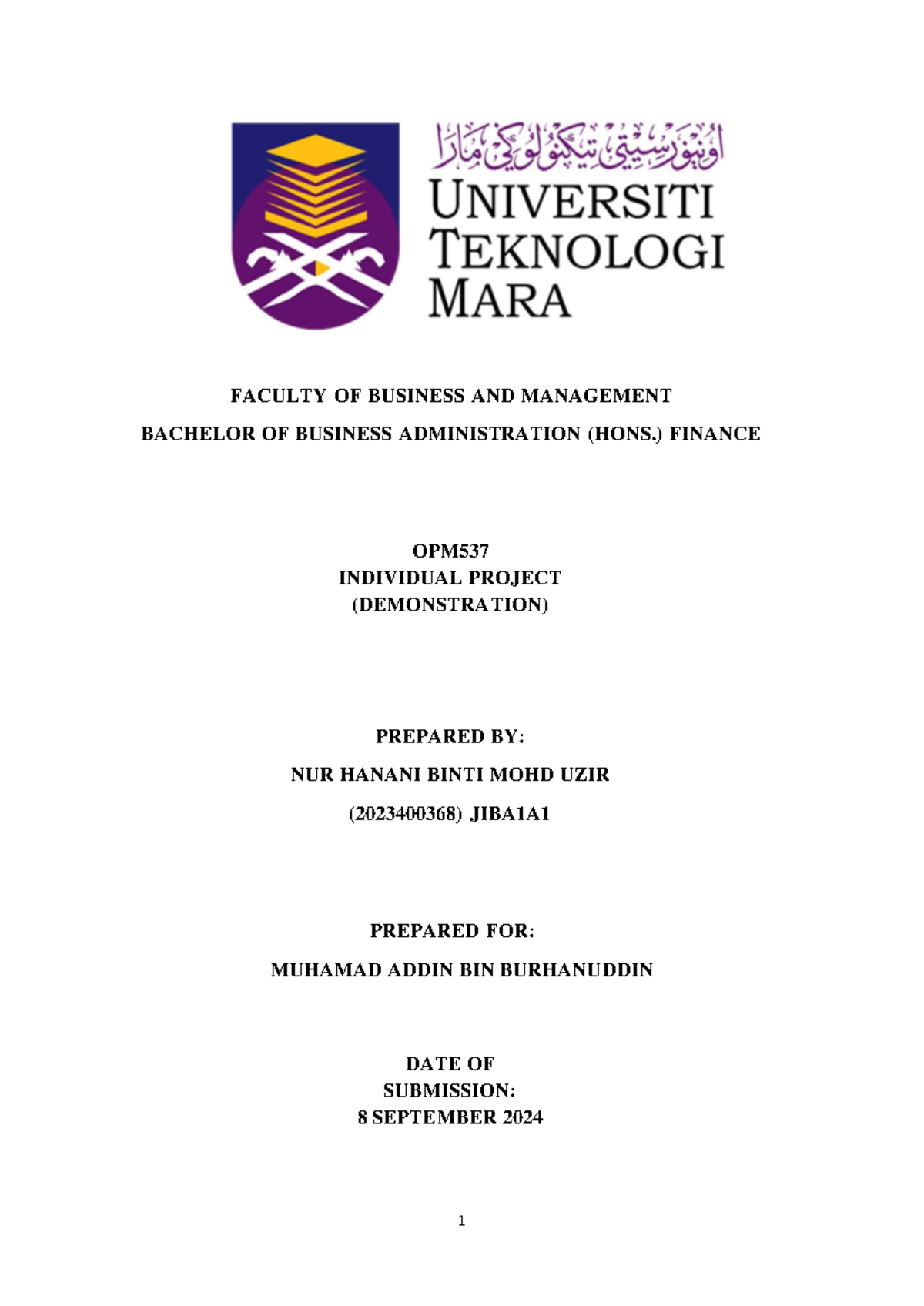OPM537 Individual Project: Innovations in Coffee Production Process ...