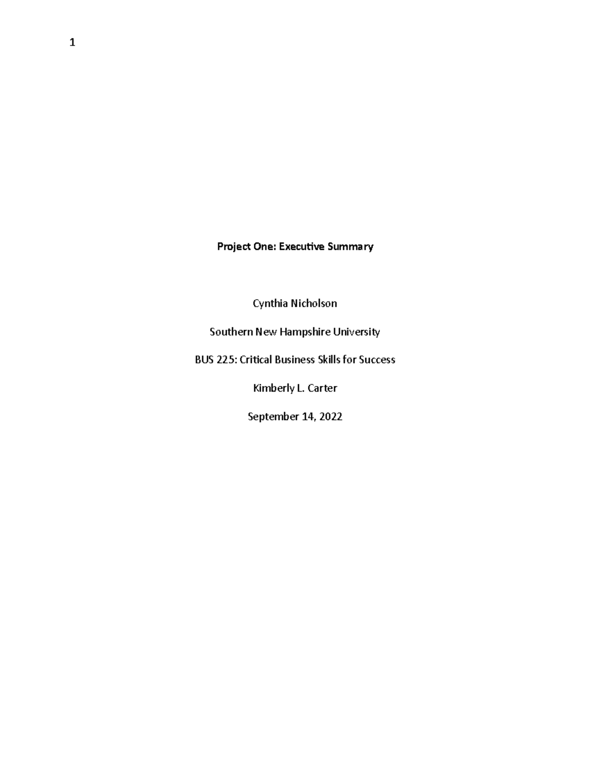 BUS225 Mod 3 Project One: Executive Summary and Industry Analysis - Studocu