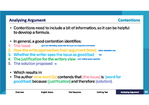 Guide to Writing Strong Contention Statements for VCE English - general ...